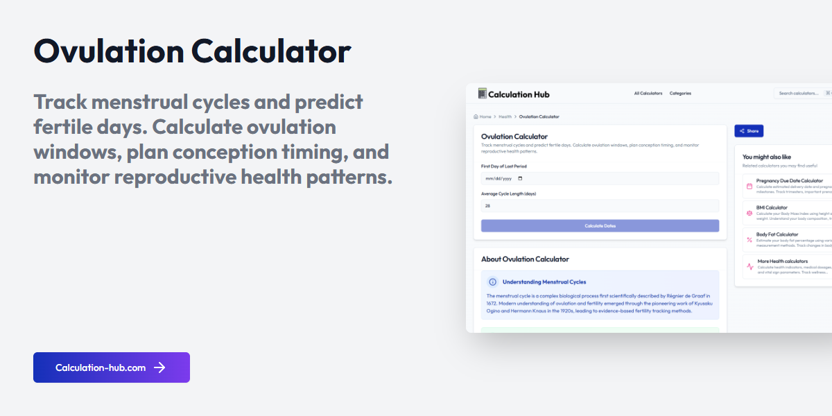 Ovulation Calculator - Calculation Hub