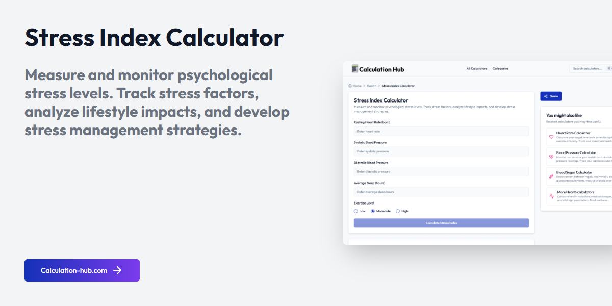 Stress Index Calculator - Calculation Hub